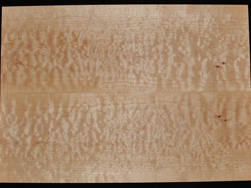 Bookmatched Guitar Tonewood Top Sets, Curly Maple, Quilted Maple, Koa