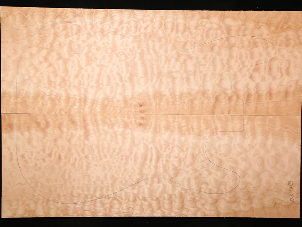 Bookmatched Guitar Tonewood Top Sets, Curly Maple, Quilted Maple, Koa