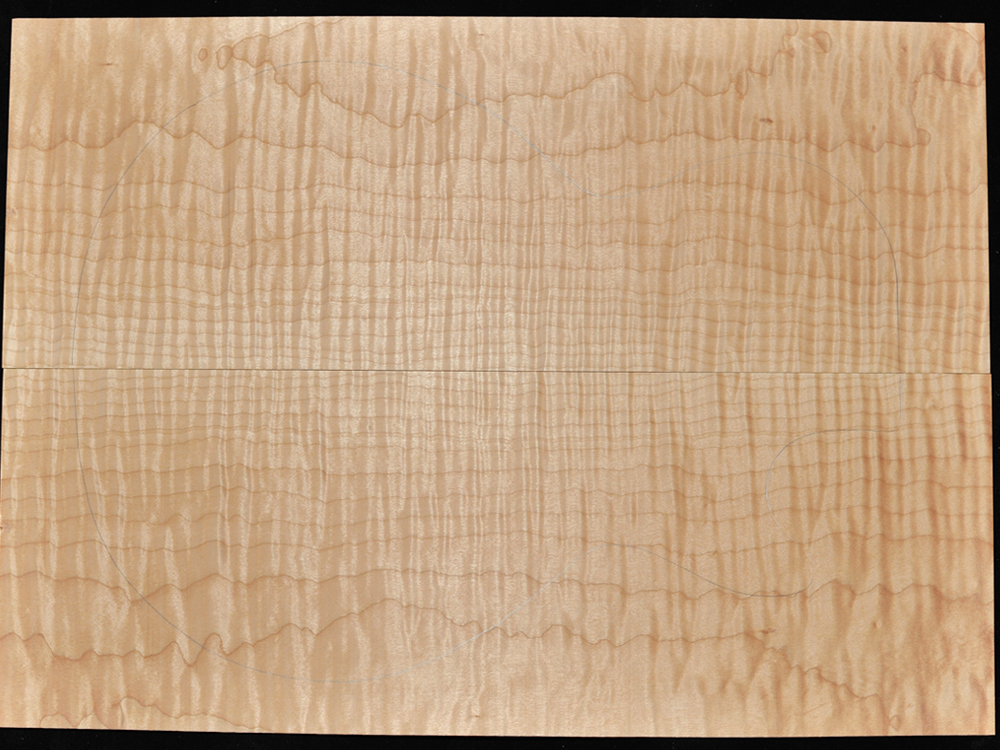 Bookmatched Guitar Tonewood Top Sets, Curly Maple, Quilted Maple, Koa