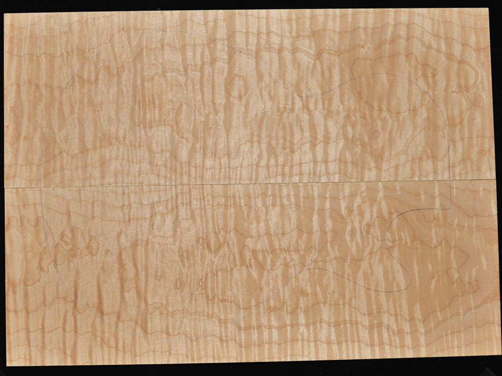 Bookmatched Guitar Tonewood Top Sets, Curly Maple, Quilted Maple, Koa